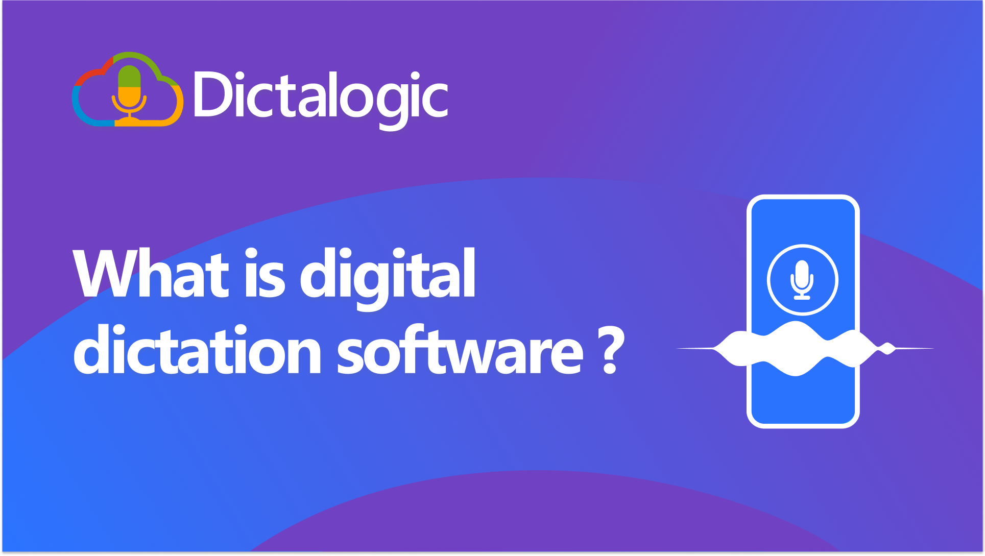What is digital dictation software ? | Dictalogic